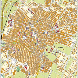 Mappa di Avola - Centro Storico / Cartografia Aggiornata di Avola ...