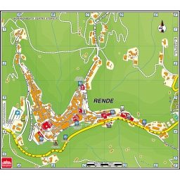 Mappa di Centro Storico / Cartografia Aggiornata di Rende @ Geoplan.it