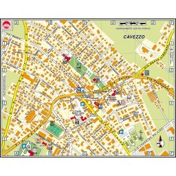 Mappa di Centro Storico / Cartografia Aggiornata di Cavezzo @ Geoplan.it