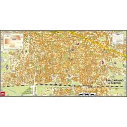 Mappa di San Cipriano d'Aversa / Cartografia Aggiornata di San Cipriano ...