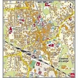 Mappa di Centro Storico / Cartografia Aggiornata di Cisterna di Latina ...