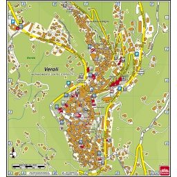 Mappa di Centro Storico / Cartografia Aggiornata di Veroli @ Geoplan.it