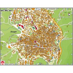 Mappa di Centro Storico / Cartografia Aggiornata di Dorgali @ Geoplan.it