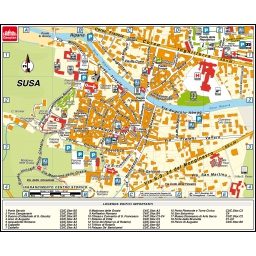 Mappa di centro susa / Cartografia Aggiornata di Susa @ Geoplan.it