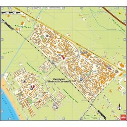 Mappa di Marina di Cerveteri - Cerenova / Cartografia Aggiornata di ...
