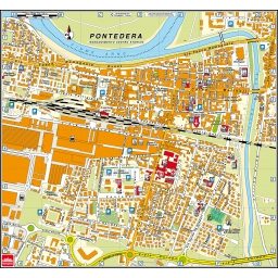Mappa di Centro Storico / Cartografia Aggiornata di Pontedera @ Geoplan.it