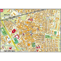 Mappa di Centro Storico / Cartografia Aggiornata di Melzo @ Geoplan.it