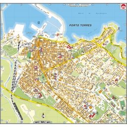 Mappa di Centro Storico / Cartografia Aggiornata di Porto Torres ...