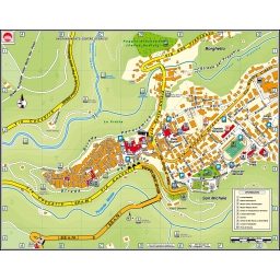 Mappa di Centro Storico / Cartografia Aggiornata di Pitigliano @ Geoplan.it