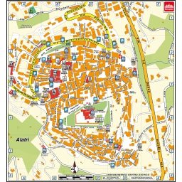 Mappa di Centro Storico / Cartografia Aggiornata di Alatri @ Geoplan.it