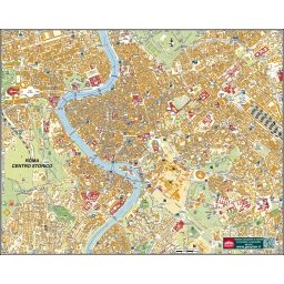 Mappa di Roma Centro Storico - Stradario / Cartografia Aggiornata di ...