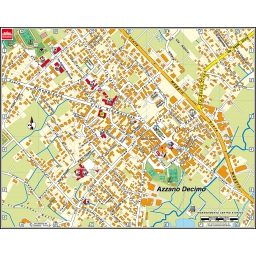 Mappa di Centro / Cartografia Aggiornata di Azzano Decimo @ Geoplan.it