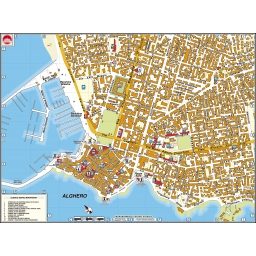 Mappa di Centro / Cartografia Aggiornata di Alghero @ Geoplan.it