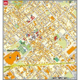 Mappa di Centro Città / Cartografia Aggiornata di Rescaldina @ Geoplan.it