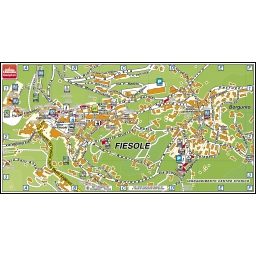 Mappa di Centro Storico / Cartografia Aggiornata di Fiesole @ Geoplan.it