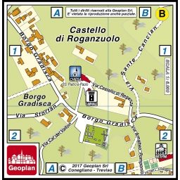 Mappa di Castello di Roganzuolo (Riq.B) / Cartografia Aggiornata di San ...