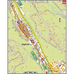 Mappa di Centro Storico / Cartografia Aggiornata di Zagarolo @ Geoplan.it
