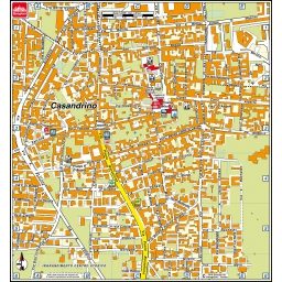 Mappa di Centro Storico / Cartografia Aggiornata di Casandrino @ Geoplan.it