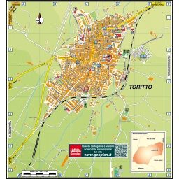 Mappa di Toritto / Cartografia Aggiornata di Toritto @ Geoplan.it