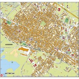 Mappa di Centro Storico / Cartografia Aggiornata di Assemini @ Geoplan.it
