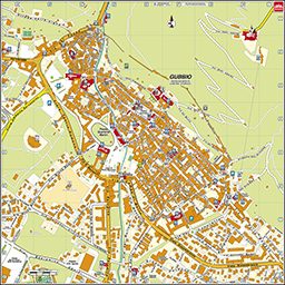 Mappa di Centro Storico / Cartografia Aggiornata di Gubbio @ Geoplan.it