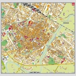 Mappa di Centro storico / Cartografia Aggiornata di Faenza @ Geoplan.it