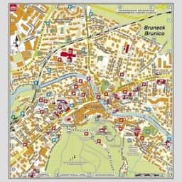 Mappa di Centro Storico / Cartografia Aggiornata di Brunico/Bruneck ...