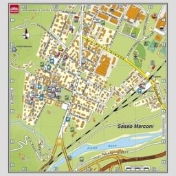 Mappa di Centro Storico / Cartografia Aggiornata di Sasso Marconi ...