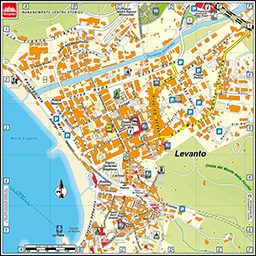 Mappa di Levanto - Centro Storico / Cartografia Aggiornata di Levanto ...