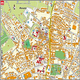 Mappa di Rovato - Centro Storico / Cartografia Aggiornata di Rovato ...
