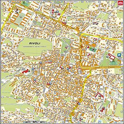 Mappa di Rivoli - Centro Storico / Cartografia Aggiornata di Rivoli ...