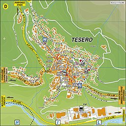 Mappa di Val di Fiemme - Tesero (Riq.D) / Cartografia Aggiornata di Val ...