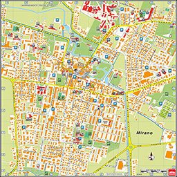 Mappa di Mirano - Centro Storico / Cartografia Aggiornata di Mirano ...