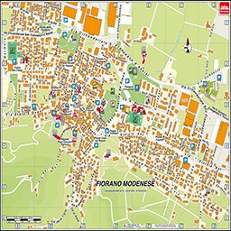 Mappa di Fiorano Modenese - Centro Storico / Cartografia Aggiornata di ...