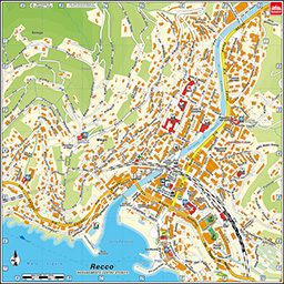 Mappa di Recco - Centro Storico / Cartografia Aggiornata di Recco ...