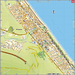 Mappa di Pineto - Centro Storico / Cartografia Aggiornata di Pineto ...