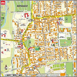 Mappa di Senago - Centro Storico / Cartografia Aggiornata di Senago ...