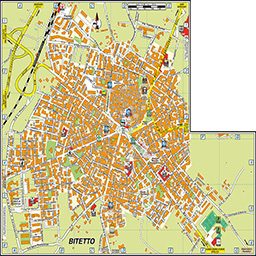 Mappa di Bitetto / Cartografia Aggiornata di Bitetto @ Geoplan.it
