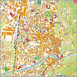 Mappa di Rovereto - Centro Storico / Cartografia Aggiornata di Rovereto ...