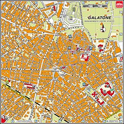 Mappa di Galatone - Centro Storico / Cartografia Aggiornata di Galatone ...