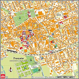 Mappa di Trecate - Centro Storico / Cartografia Aggiornata di Trecate ...