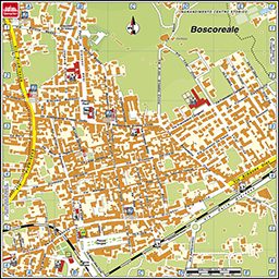Mappa di Boscoreale - Centro Storico / Cartografia Aggiornata di ...