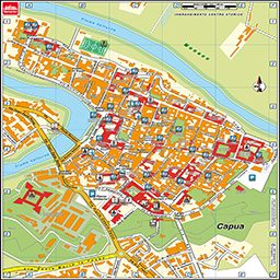 Mappa di Capua - Centro Storico / Cartografia Aggiornata di Capua @ Geoplan.it