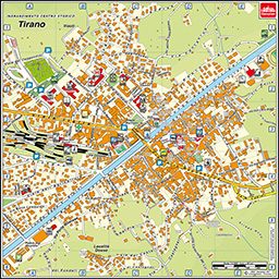 Mappa di Tirano - Centro Storico / Cartografia Aggiornata di Tirano ...