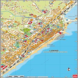 Mappa di Loano - Centro Storico / Cartografia Aggiornata di Loano ...