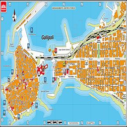 Mappa di Gallipoli - Centro Storico / Cartografia Aggiornata di ...