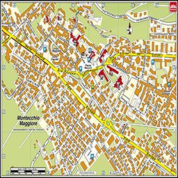 Mappa di Montecchio Maggiore - Centro Storico / Cartografia Aggiornata ...
