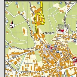 Mappa di Canelli - Centro Storico / Cartografia Aggiornata di Canelli ...