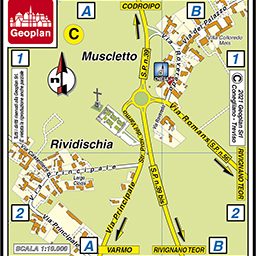 Mappa di Codroipo - Muscletto-Rividischia / Cartografia Aggiornata di ...
