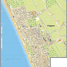Mappa di Fiumicino - Fregene (Riq.B) / Cartografia Aggiornata di ...